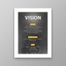 Company Vision Office Decor Corporate Statement Wall Art Team Poster ...