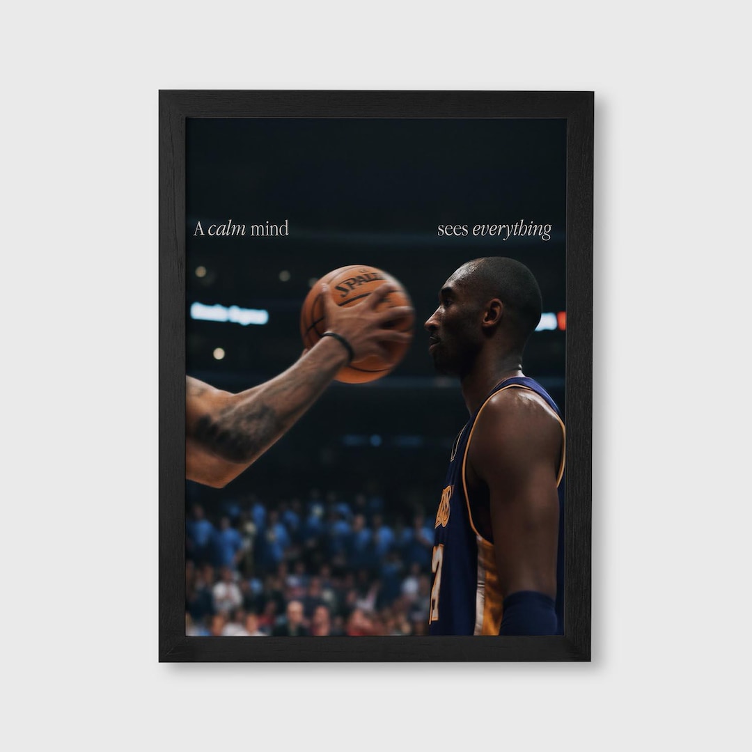 Kobe Bryant Poster Basketball Wall Art Digital Download – Black Mamba ...