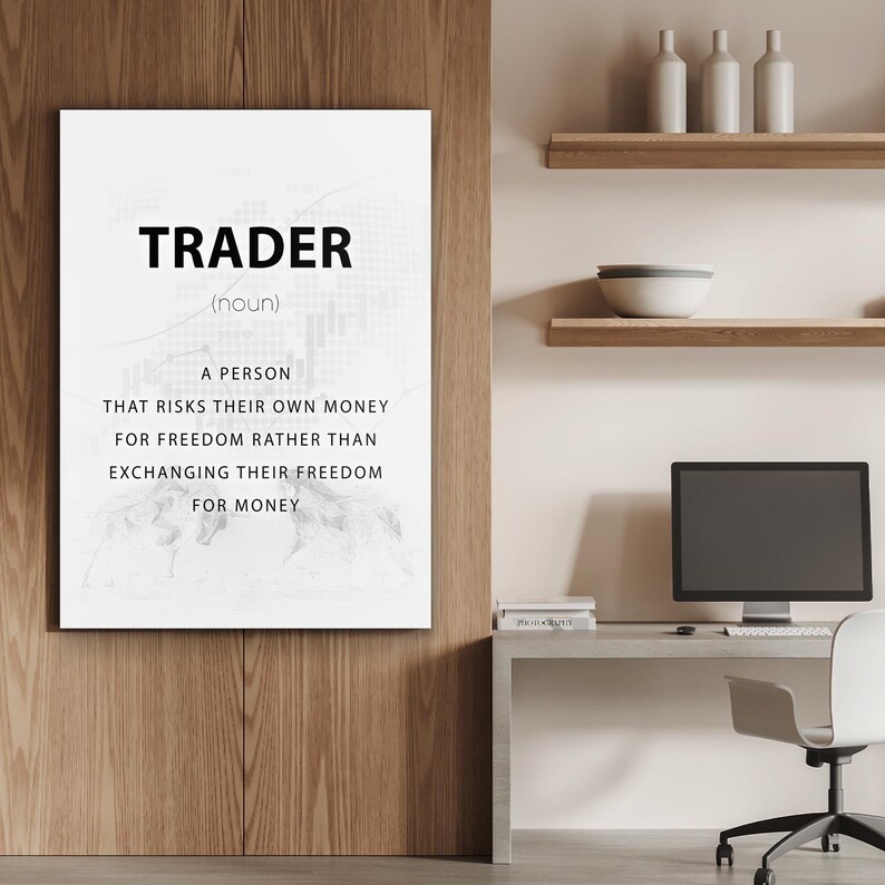 Trader Definition Wall Art, Trading Poster Digital Download ...