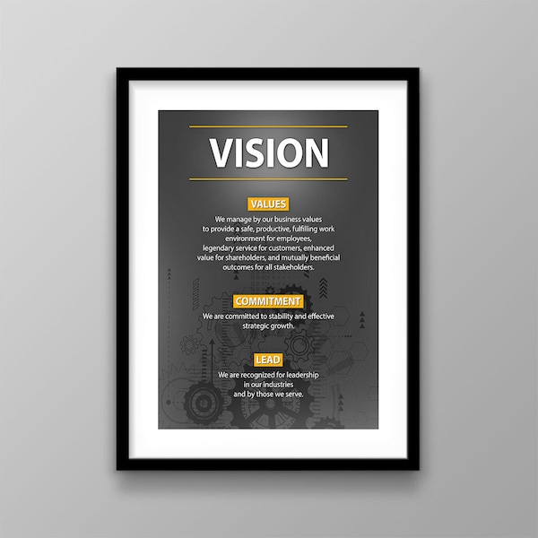 Vision Statement Wall Art - Etsy