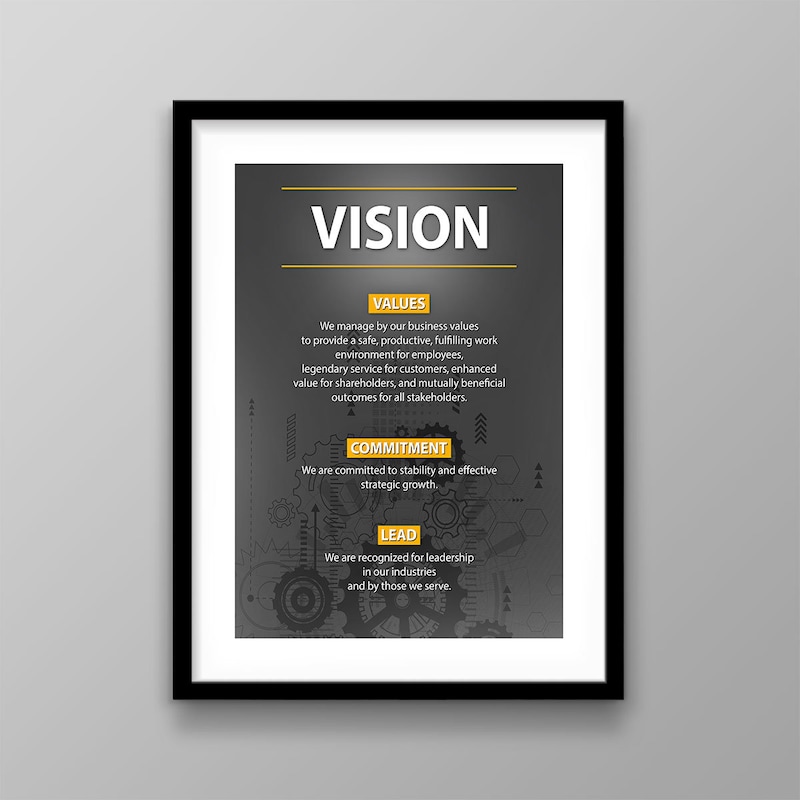 Mission and Vision Statement Poster - Etsy