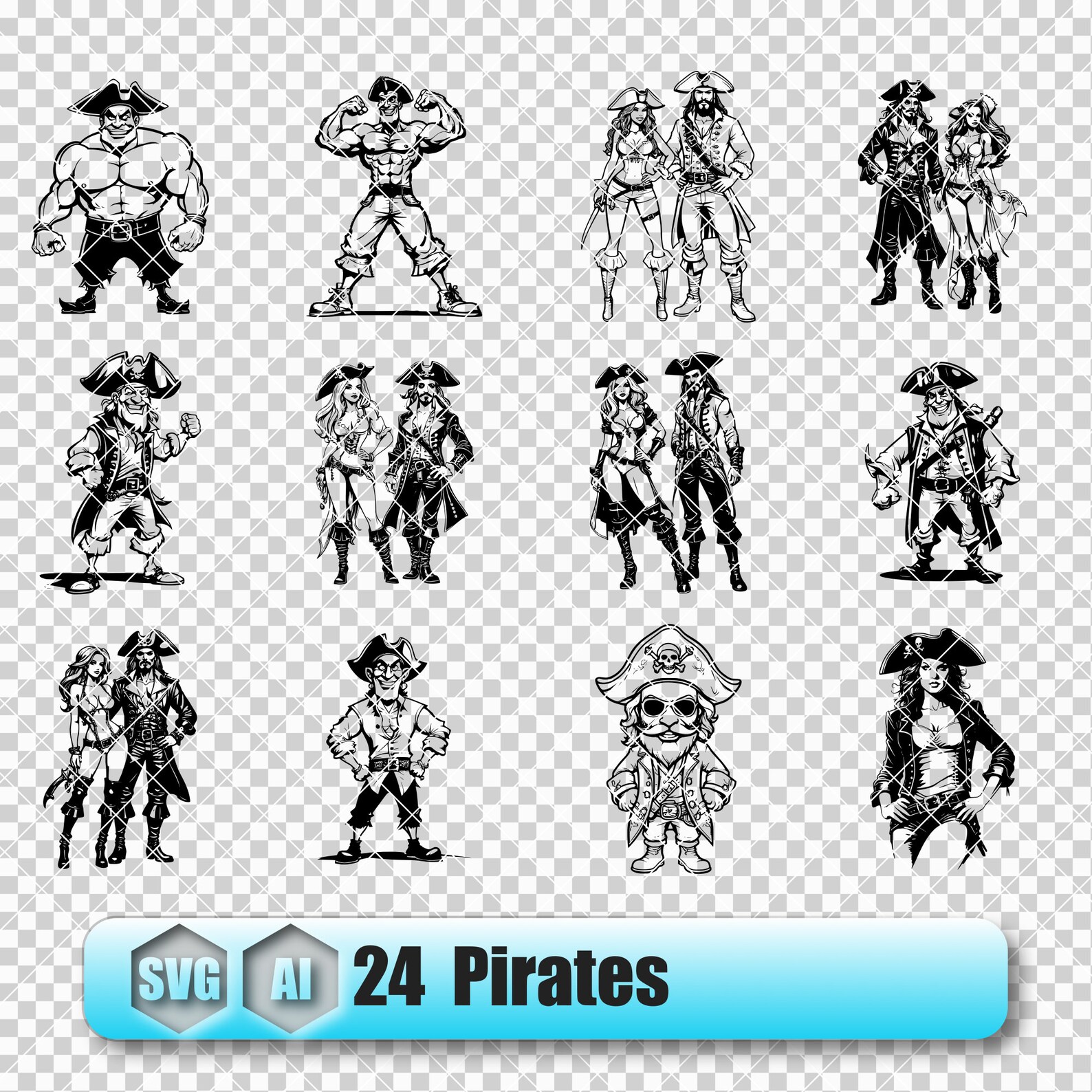 Pirate SVG | Pirates | Pirates for Laser Engraving | Xtool D1 ...