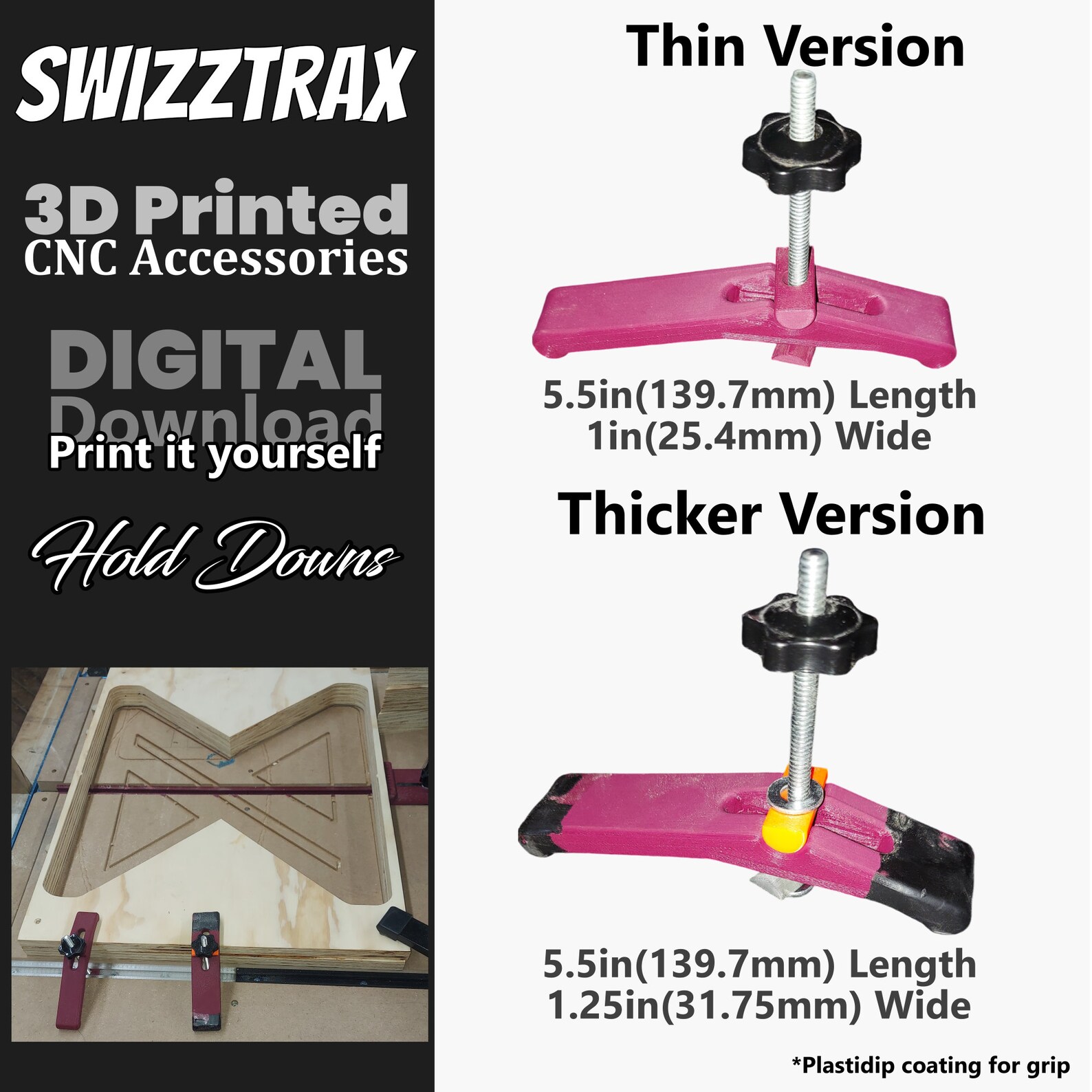 Swizztrax 3D Printable Track and Hold Down System - Etsy