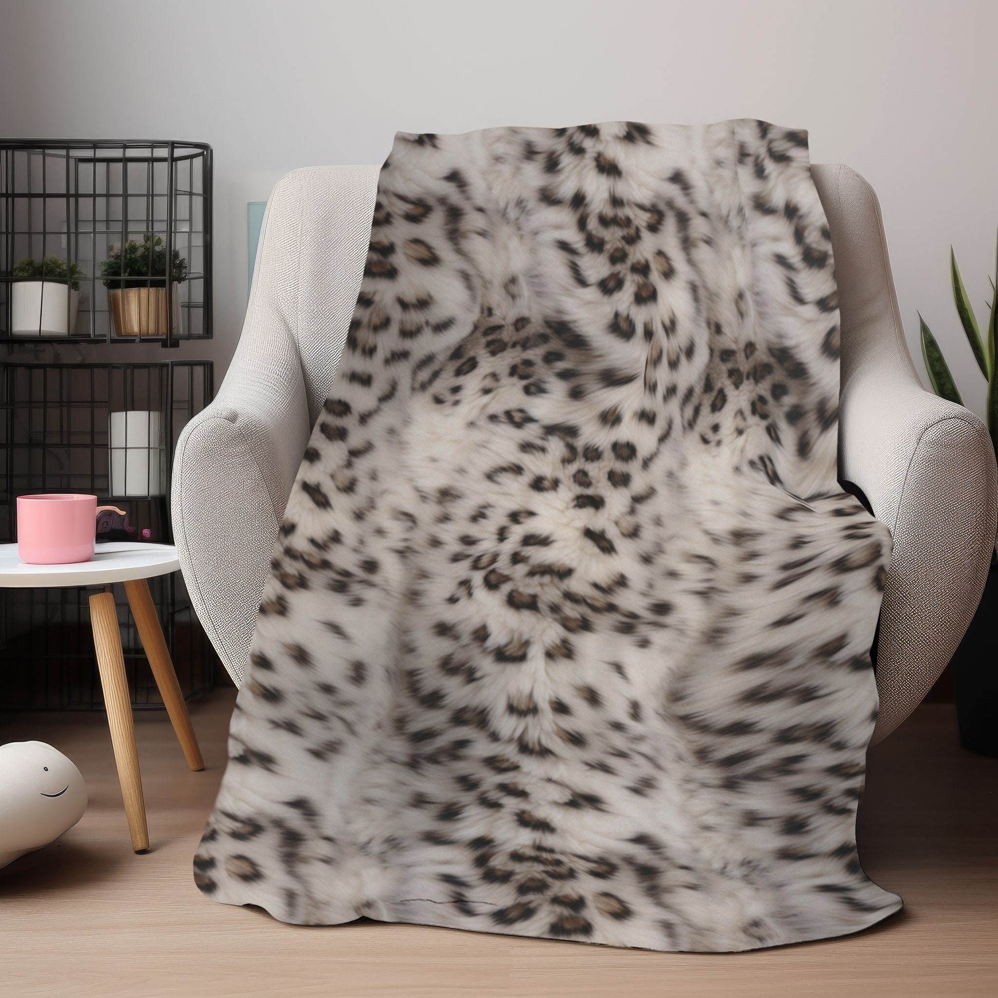 Snow Leopard Fur Print
