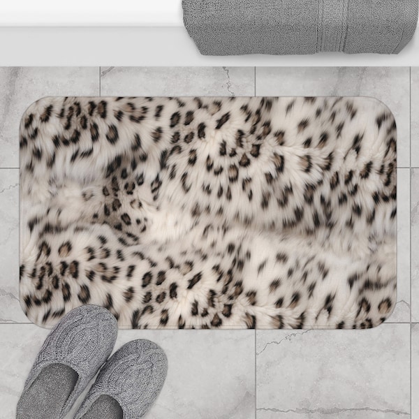 Leopard Bath Mat - Etsy