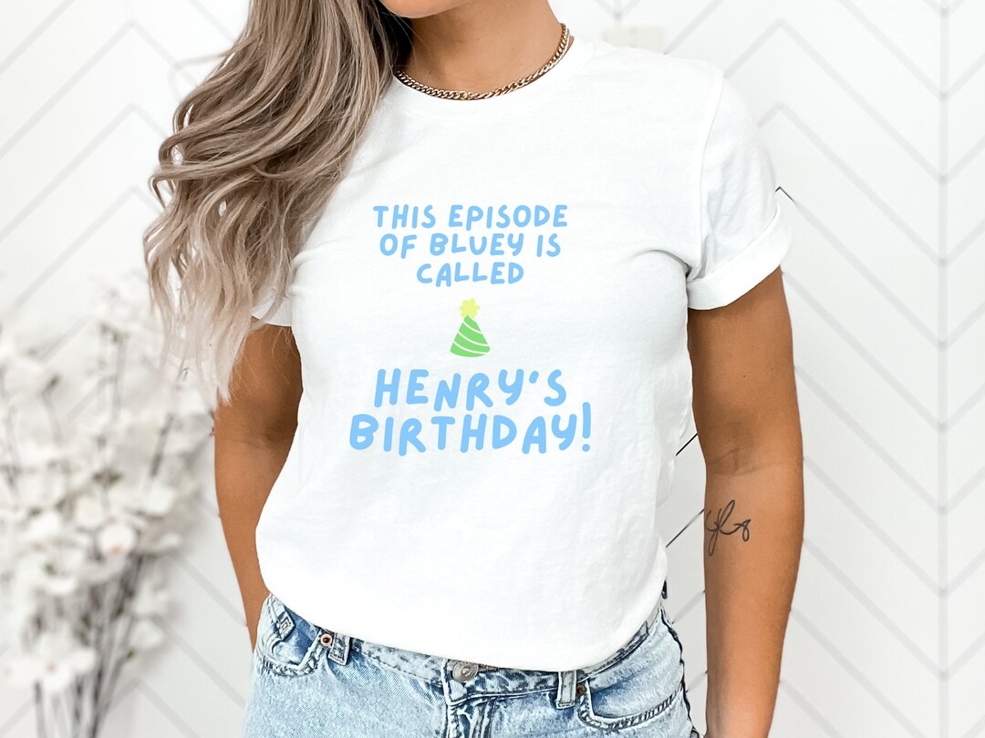 Bluey Adult Birthday Shirt | Personalized Cute Adult Birthday T-shirt ...