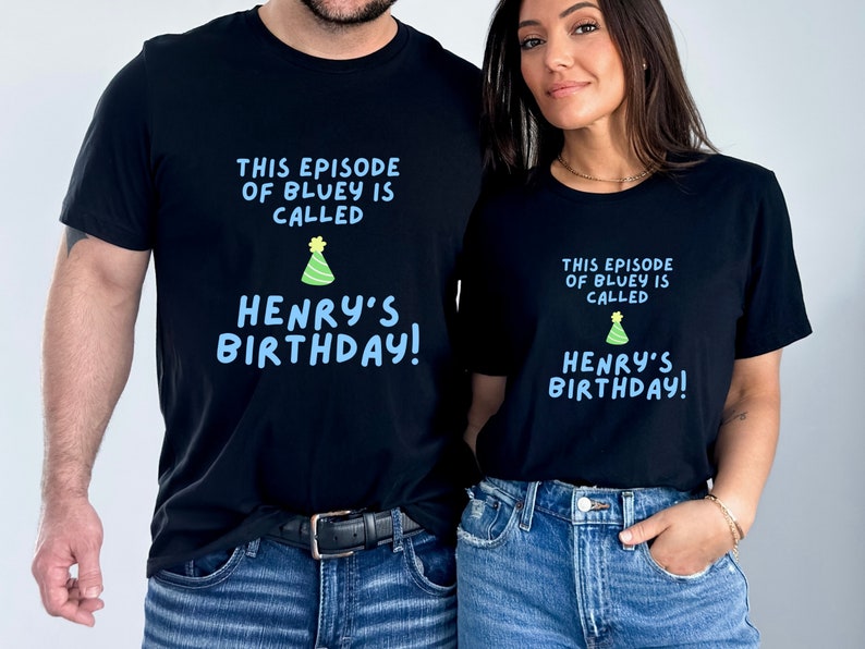 Bluey Adult Birthday Shirt | Personalized Cute Adult Birthday T-shirt ...