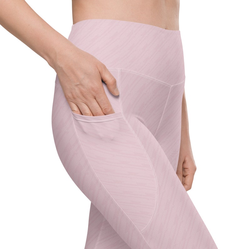 Girl Body Boho Peppermint Pink Gradient Womens Leggings With Pockets Etsy