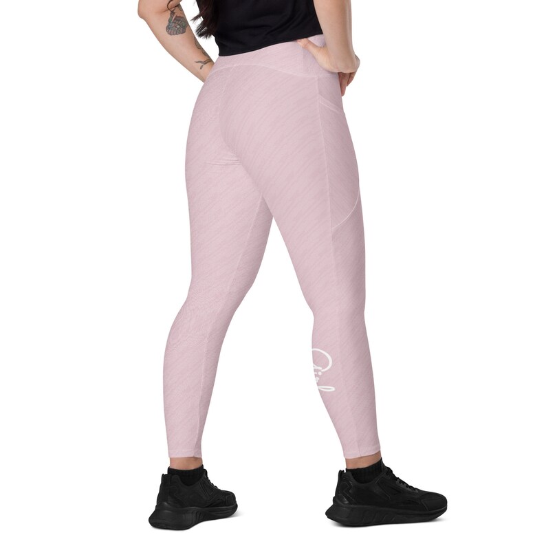 Girl Body Boho Peppermint Pink Gradient Womens Leggings With Pockets Etsy