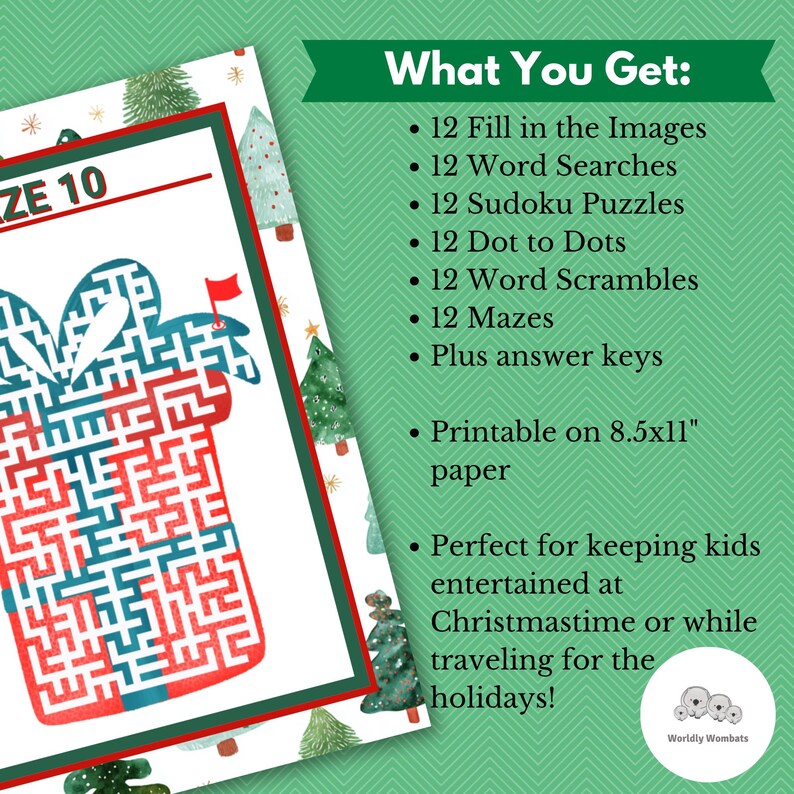 Christmas Mega Activity Bundle Printable Activities for Kids 72 Pages ...