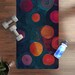 Rubber Yoga Mat Vibrant Circles Design Microfiber Suede 24″ X 68" - Etsy