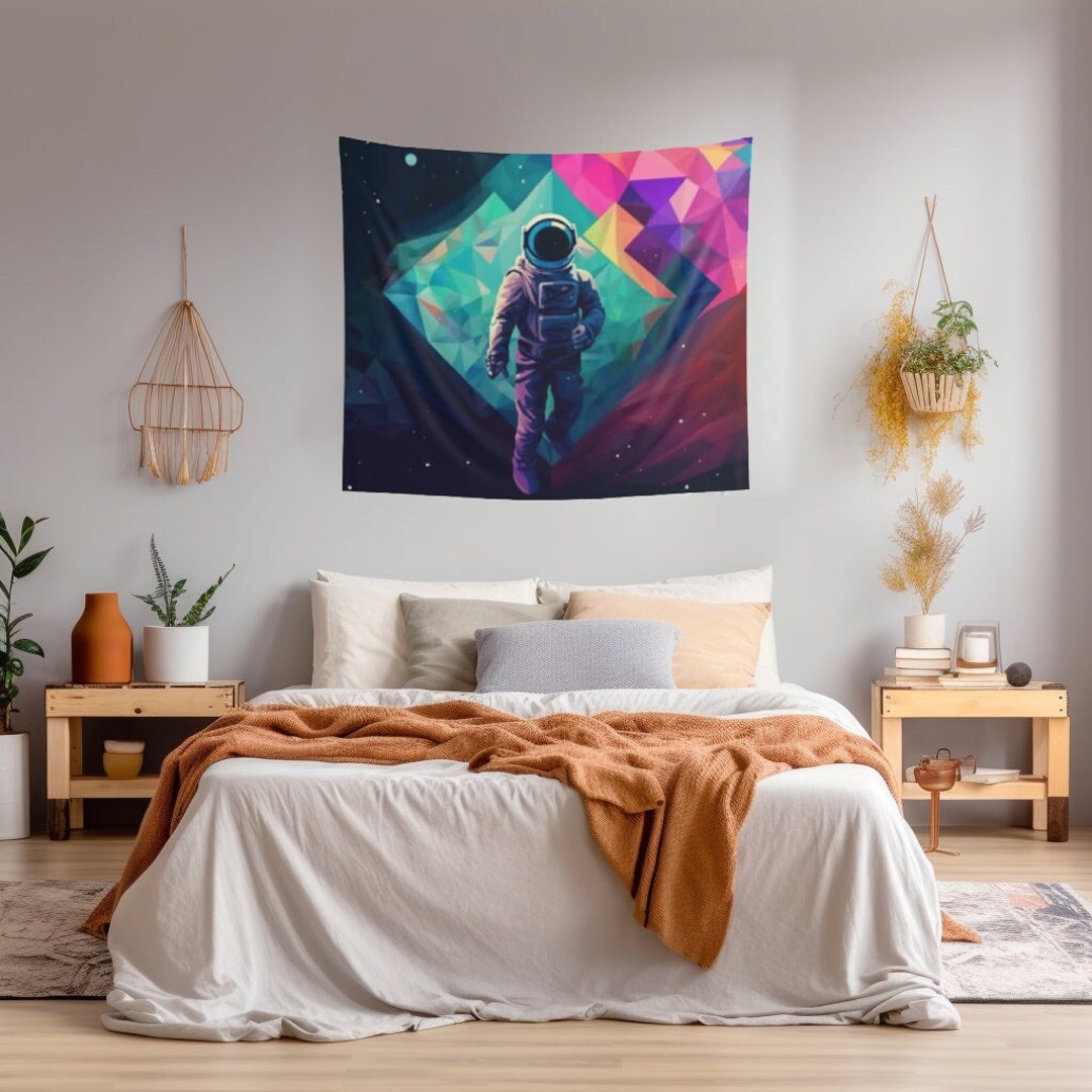 Astronaut Tapestry Hanging Wall Art Interior Decor Versatile Decor ...