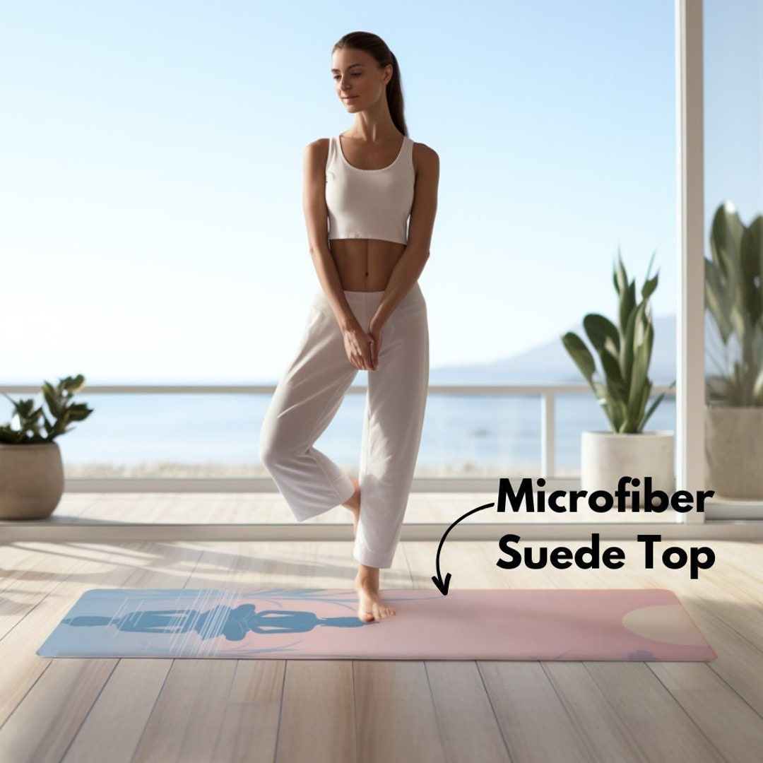 Buddha Reflection Yoga Mat Exercise Equipment Microfiber Suede Top ...