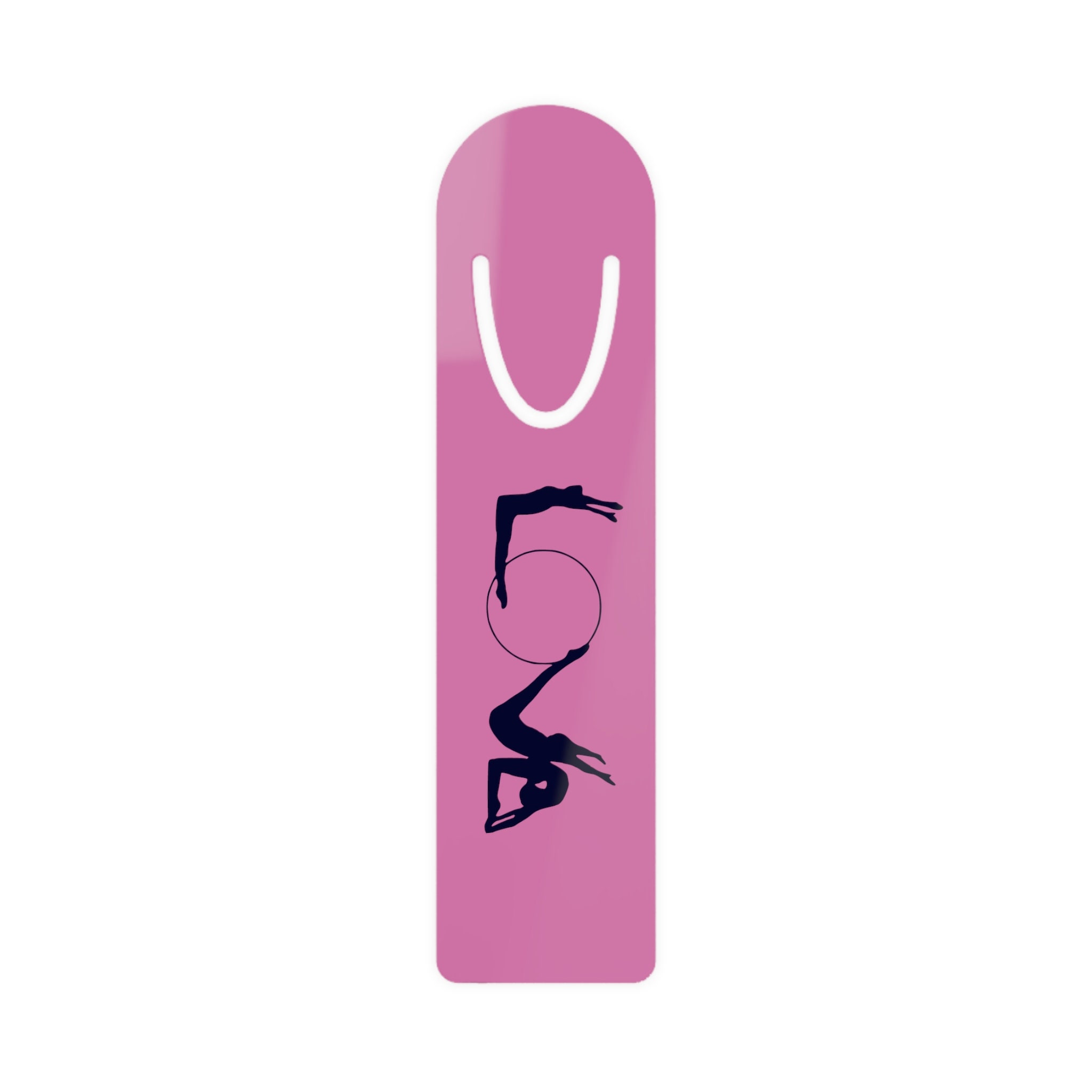 Pink/black Rhythmic Gymnastics Silhouette Bookmark, Dance, Book, Notes ...