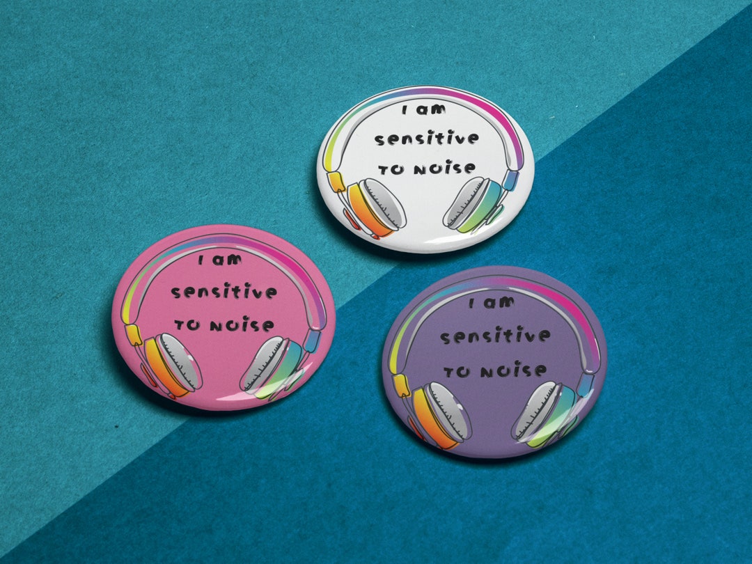 Autism Noise Sensitivity Pin Set: Acceptance Awareness Support ...