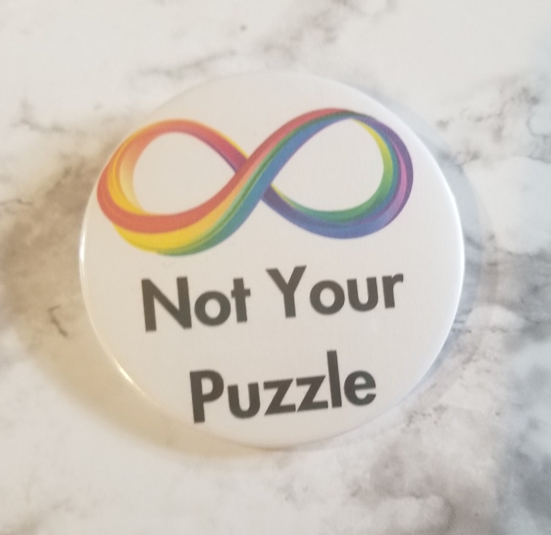 Autism Awareness Pin: Rainbow Infinity Neurodiversity Badge - Etsy