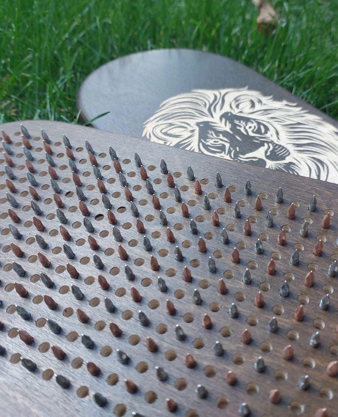 Lion Dynamic Light Sadhu Board, Handmade Yoga Nails Board for Massage ...