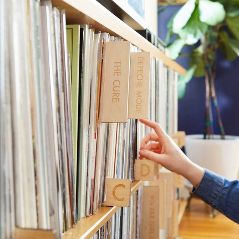Vinyl Records Dividers, Custom Dividers From Wood, Lp Separators for ...