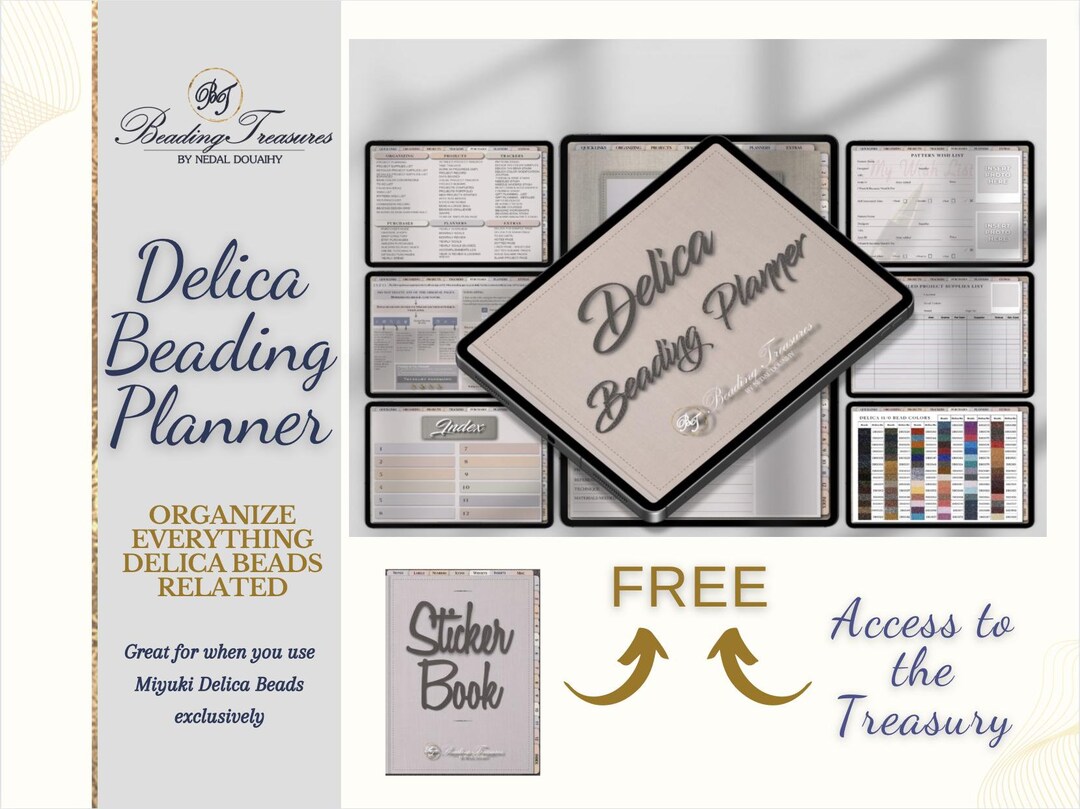 Delica Beading Digital Planner: Bead Inventory & Project Tracker ...