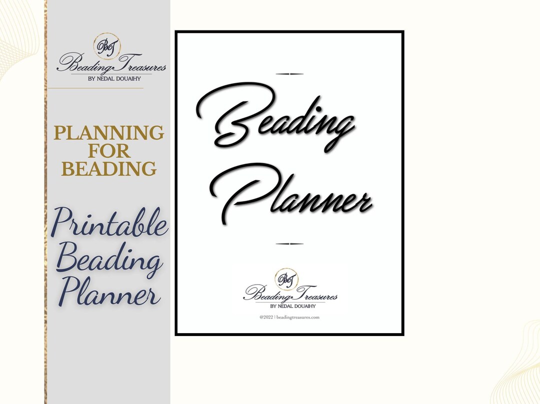 Printable Beading Planner: Project Tracker, Bead Inventory (digital ...