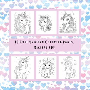 15 Cute Unicorn Coloring Pages. Unicorn Activities & Birthday Party ...