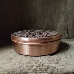Copper Hummingbird Container - Etsy