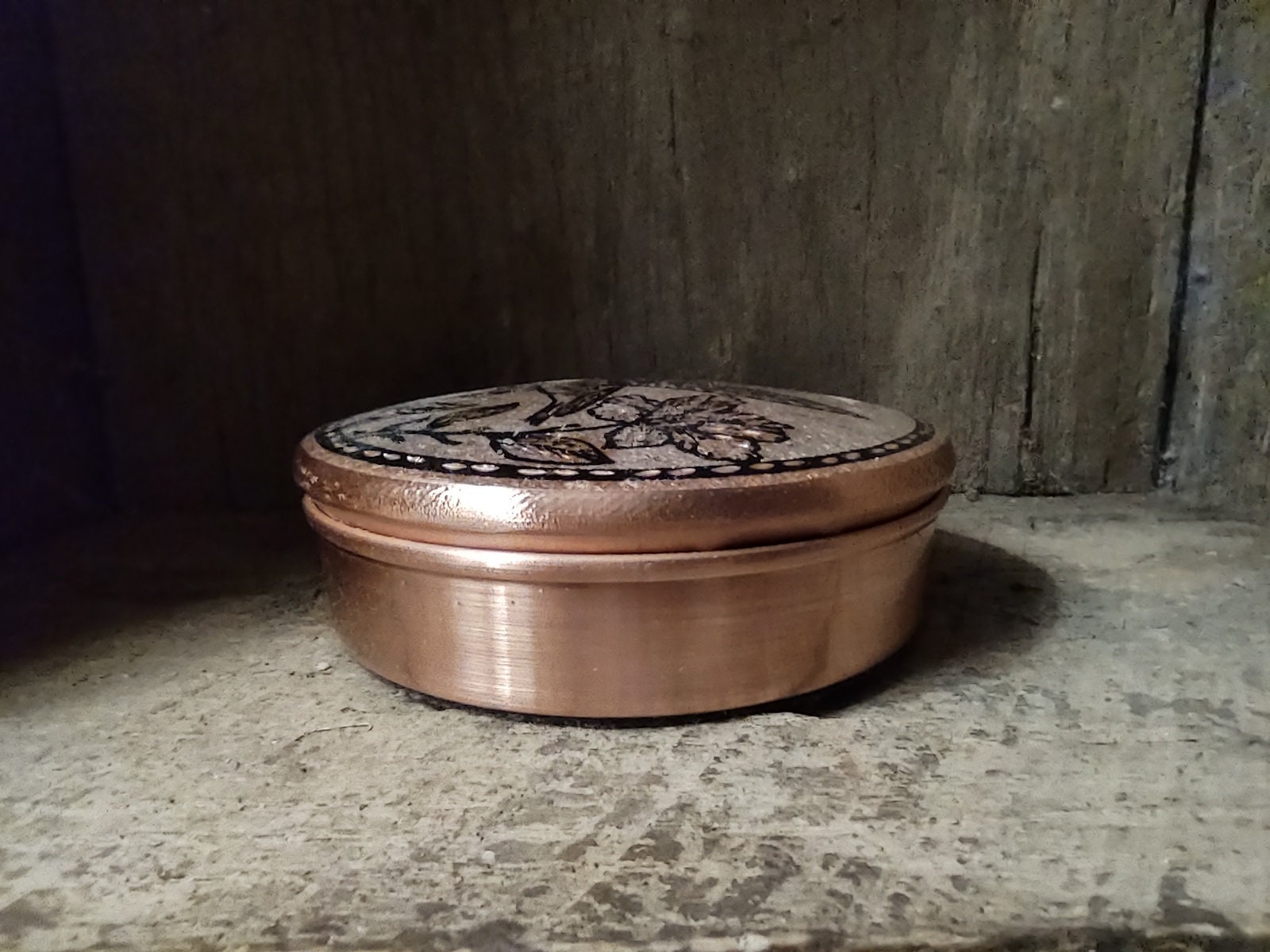 Copper Hummingbird Container - Etsy
