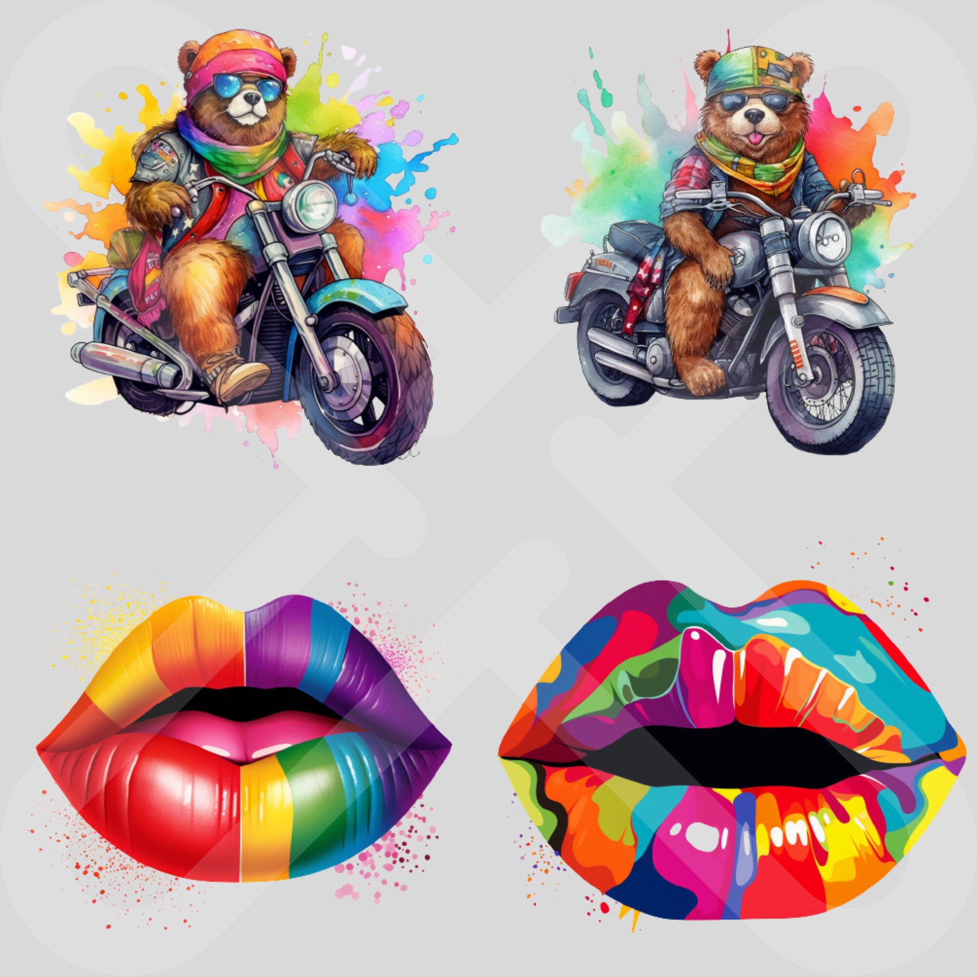 Pride Bundle PNG Clipart Rainbow Graphic Image LGBTQ Pride Sublimation ...