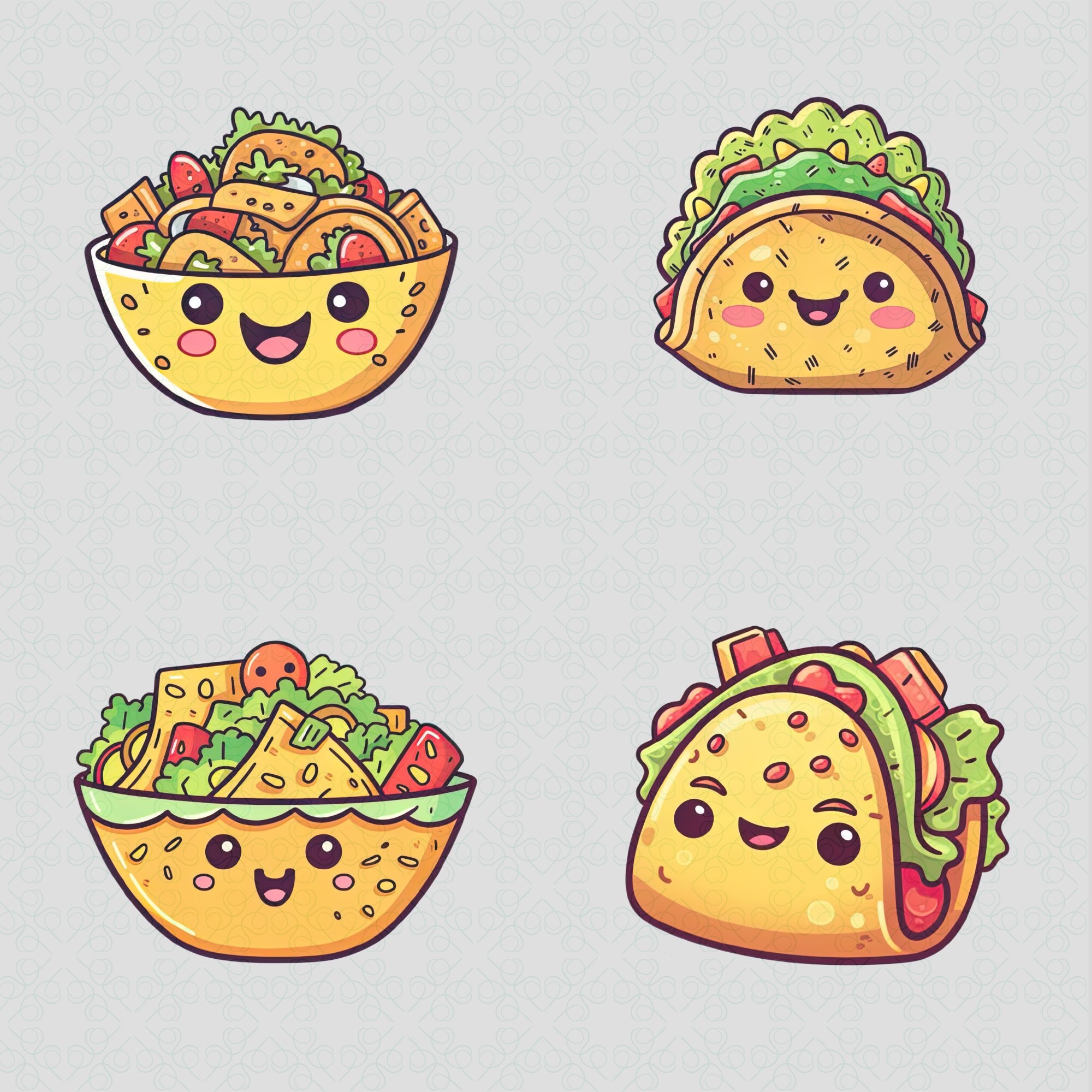Cute Cartoon Taco