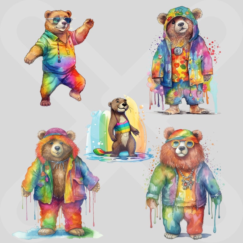 Pride Bundle PNG Clipart Rainbow Graphic Image LGBTQ Pride Sublimation ...