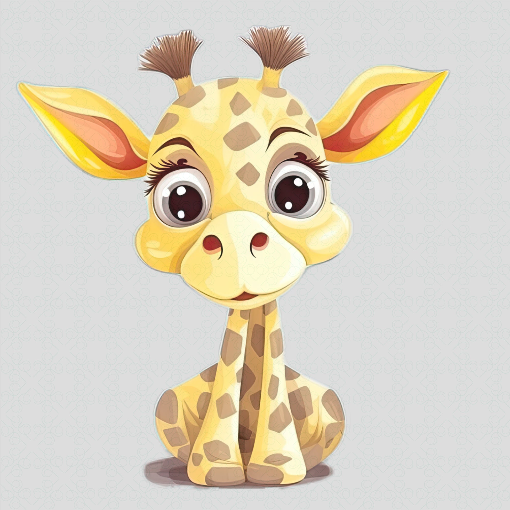 Baby Safari Animal Art Cute Baby Animal Clip Art Cute Animals - Etsy