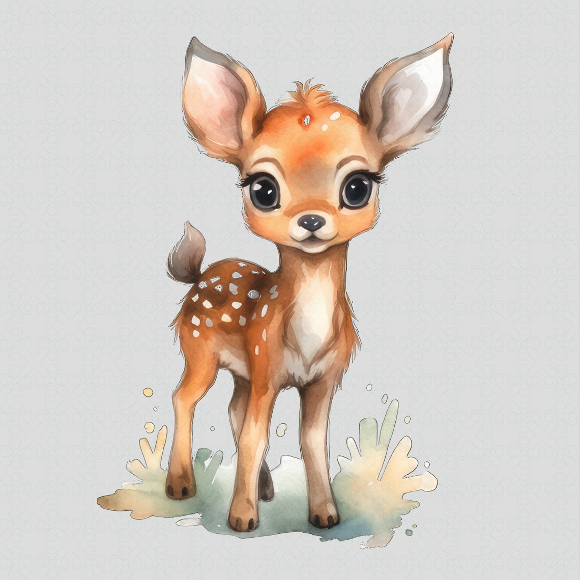 Baby Deer Animal Art Cute Baby Animal Clip Art Cute Animals Clip Art ...