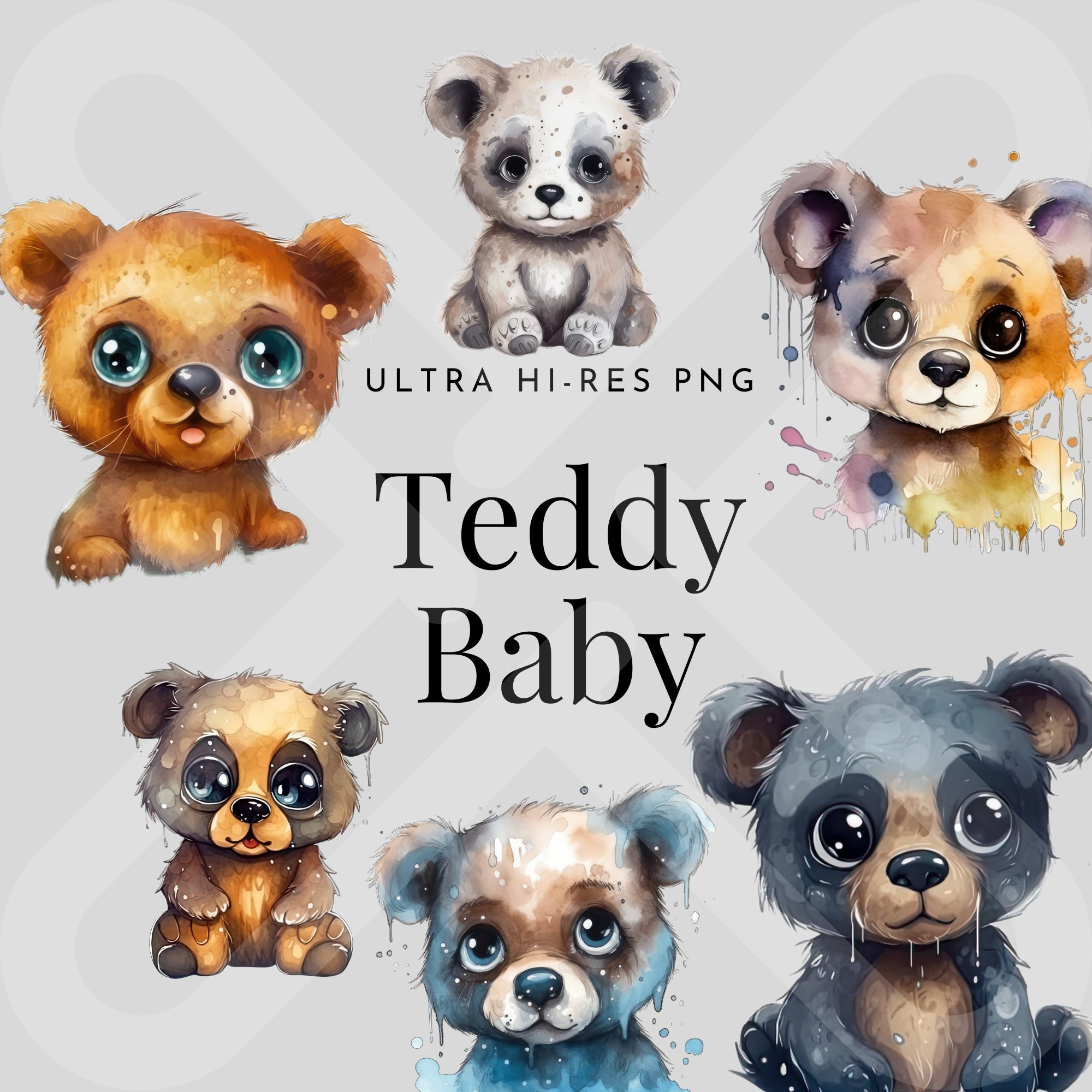 Baby Teddy Bear Animal Art Cute Baby Animal Clip Art Cute Animals Clip ...