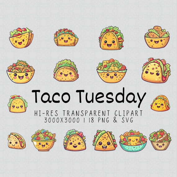 Taco Tuesday Clipart
