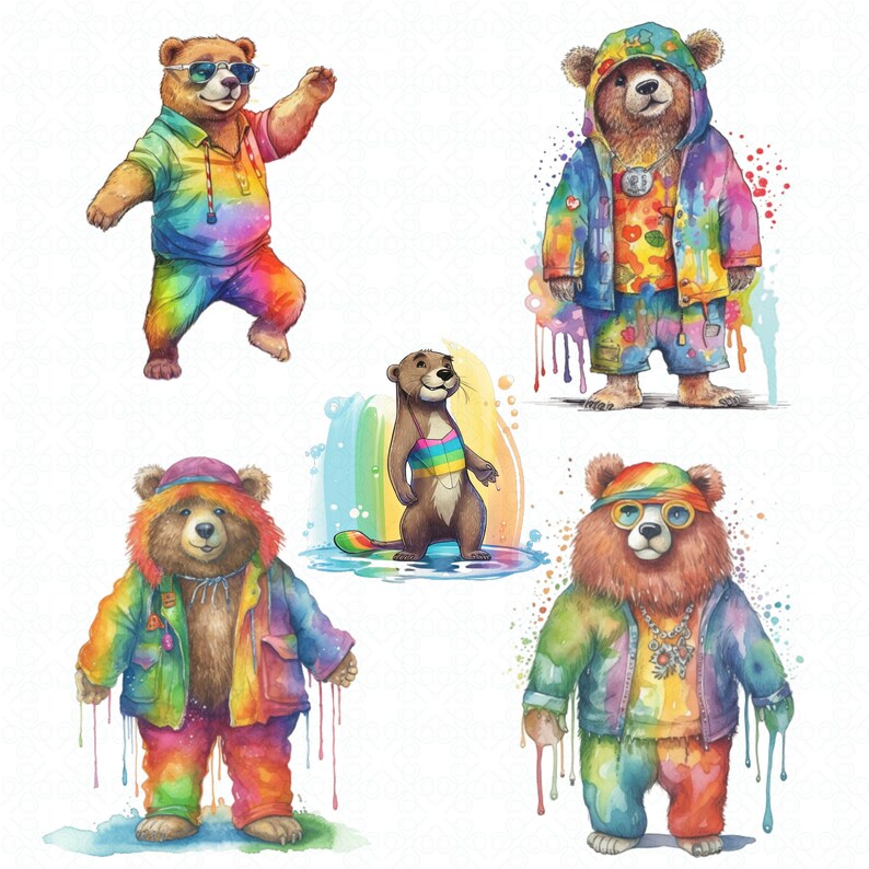Pride Bundle PNG Clipart Rainbow Graphic Image LGBTQ Pride Sublimation ...