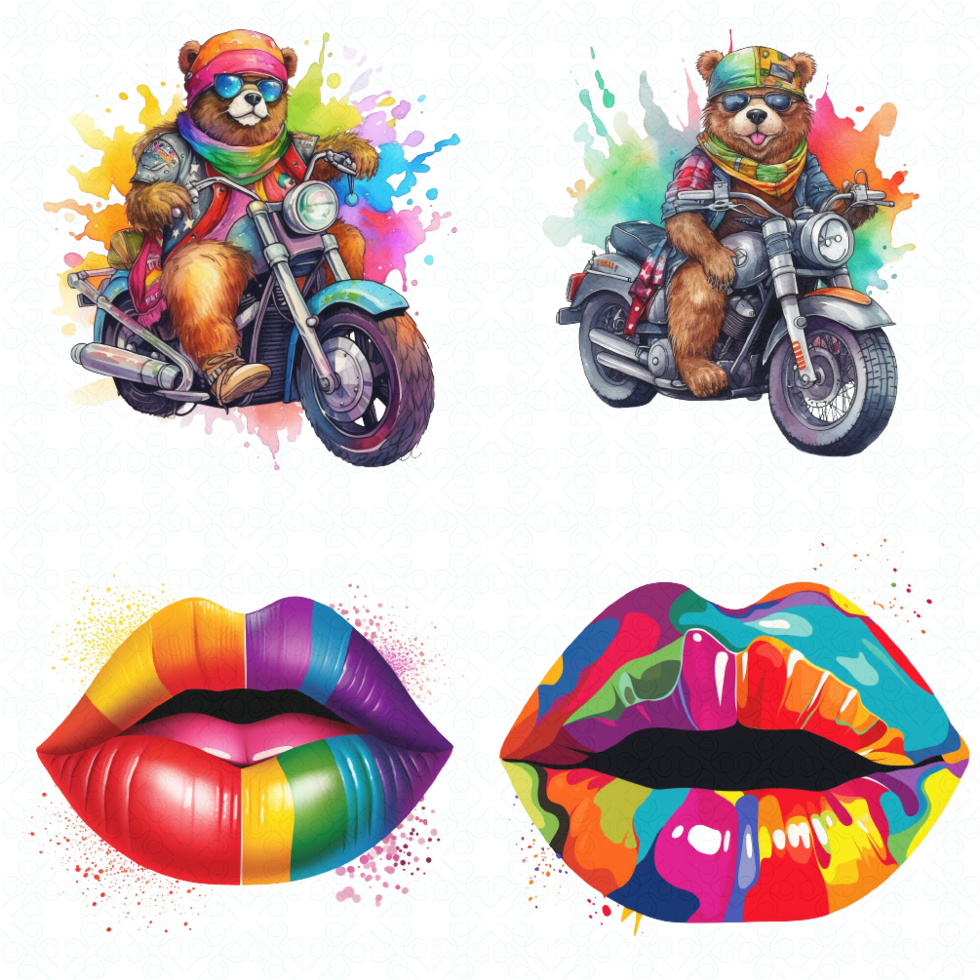 Pride Bundle PNG Clipart Rainbow Graphic Image LGBTQ Pride Sublimation ...