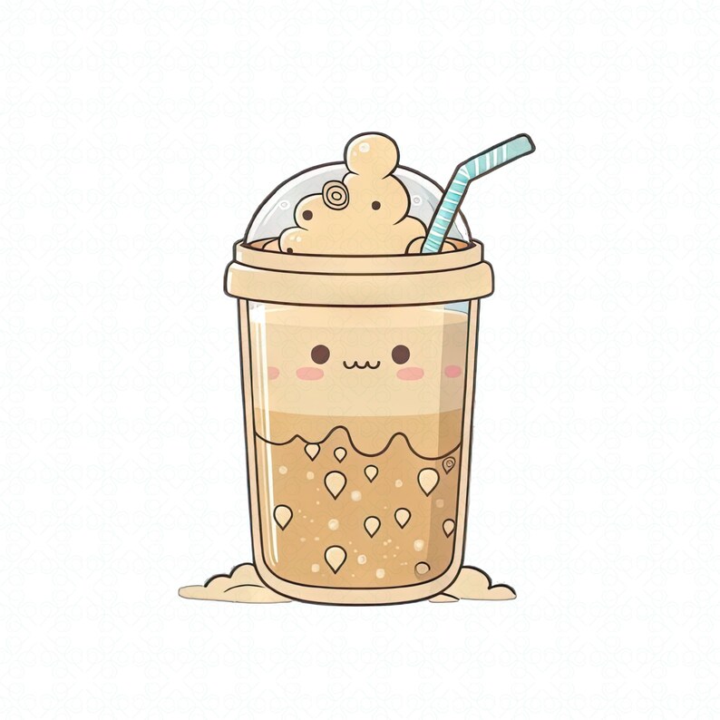 Kawaii Coffee Clipart Coffee PNG Bundle Cute Graphics Kawaii Clipart ...