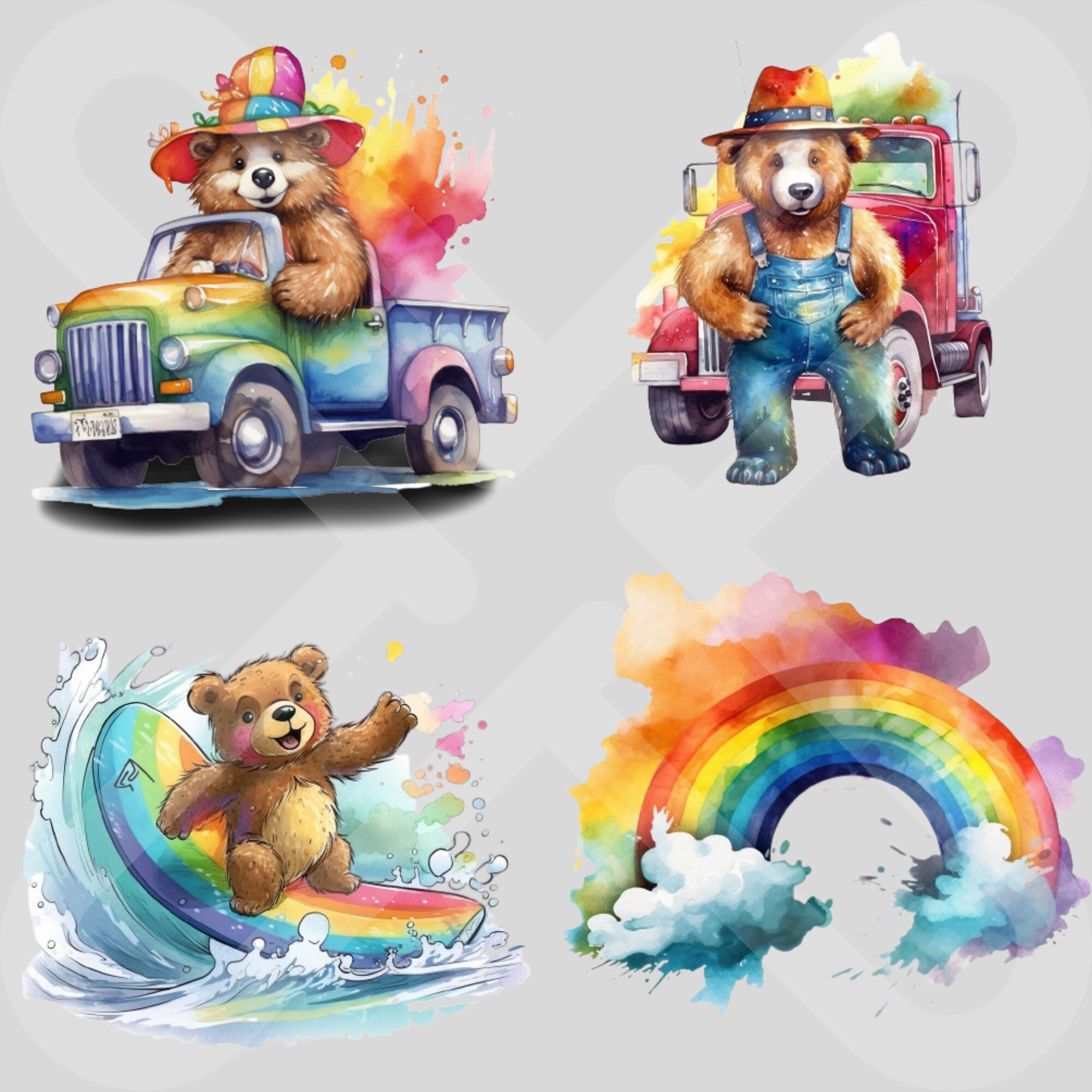 Pride Bundle PNG Clipart Rainbow Graphic Image LGBTQ Pride Sublimation ...