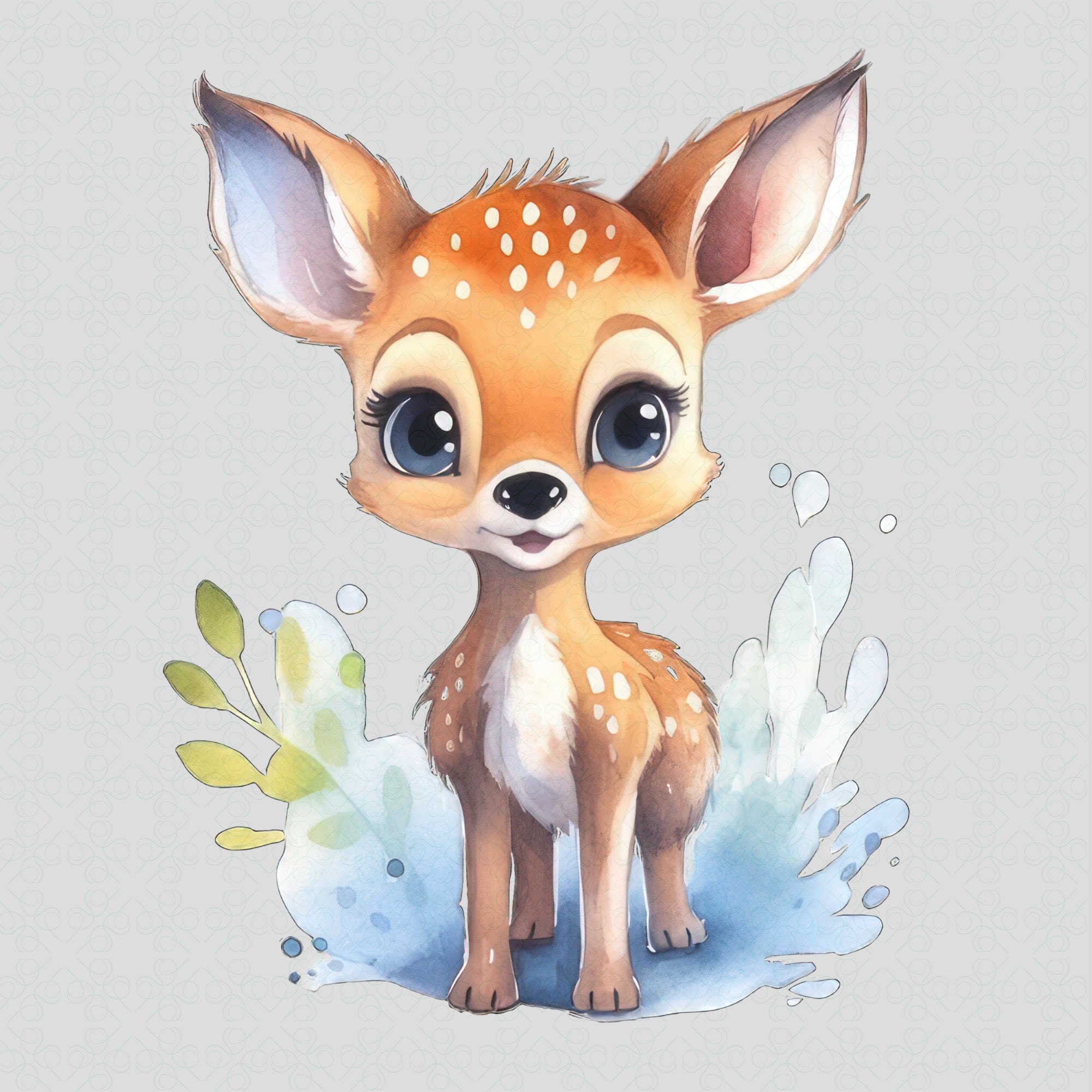 Baby Deer Animal Art Cute Baby Animal Clip Art Cute Animals Clip Art ...
