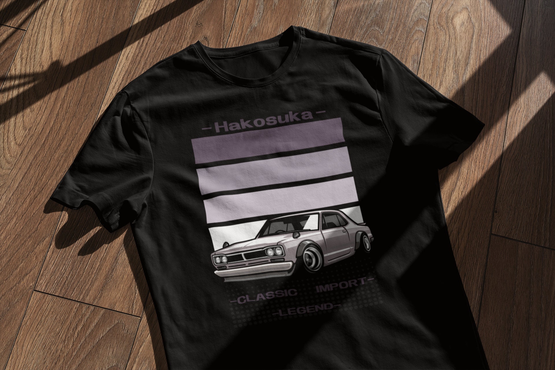 Hakosuka Skyline Classic Car RETAIL FIT Tee, Legendary Import From ...