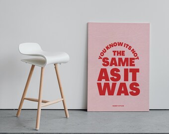 Harry Styles Poster as It Was - Etsy