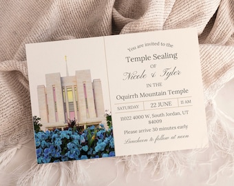 LDS Sealing Card Template Instant Downloadeditable Wedding - Etsy