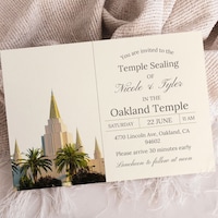 LDS Sealing Card Templateinstant Downloadeditable Wedding ...