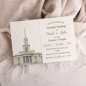 LDS Sealing Card Template – Instant Download – Editable Wedding ...
