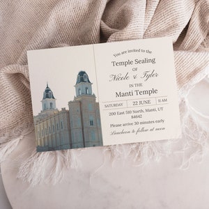 LDS Sealing Card Template – Instant Download – Editable Wedding ...
