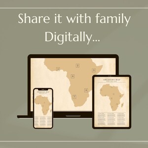 Detailed Ancestry Map Poster Template | Vintage Africa Map | Wall Art ...