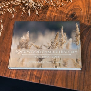 Ancestry Book Template | Genealogy Gift – Instant Download – Family ...