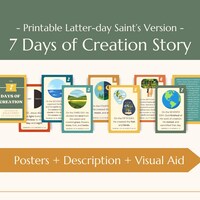 Days of Creation Bible Story Teaching Poster Creation Printable Lesson ...