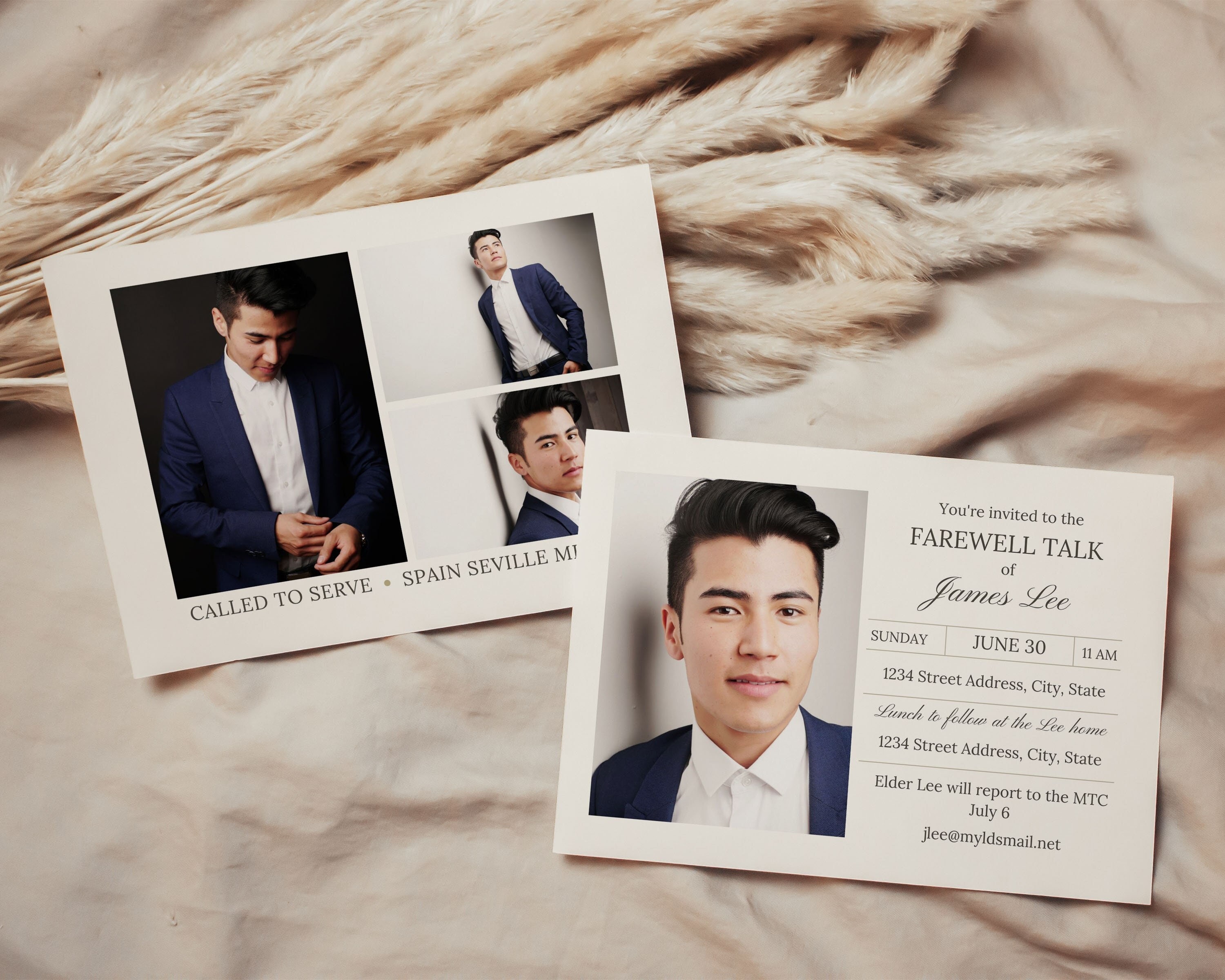 James | LDS Mission Farewell Invitation Template – Instant Download ...