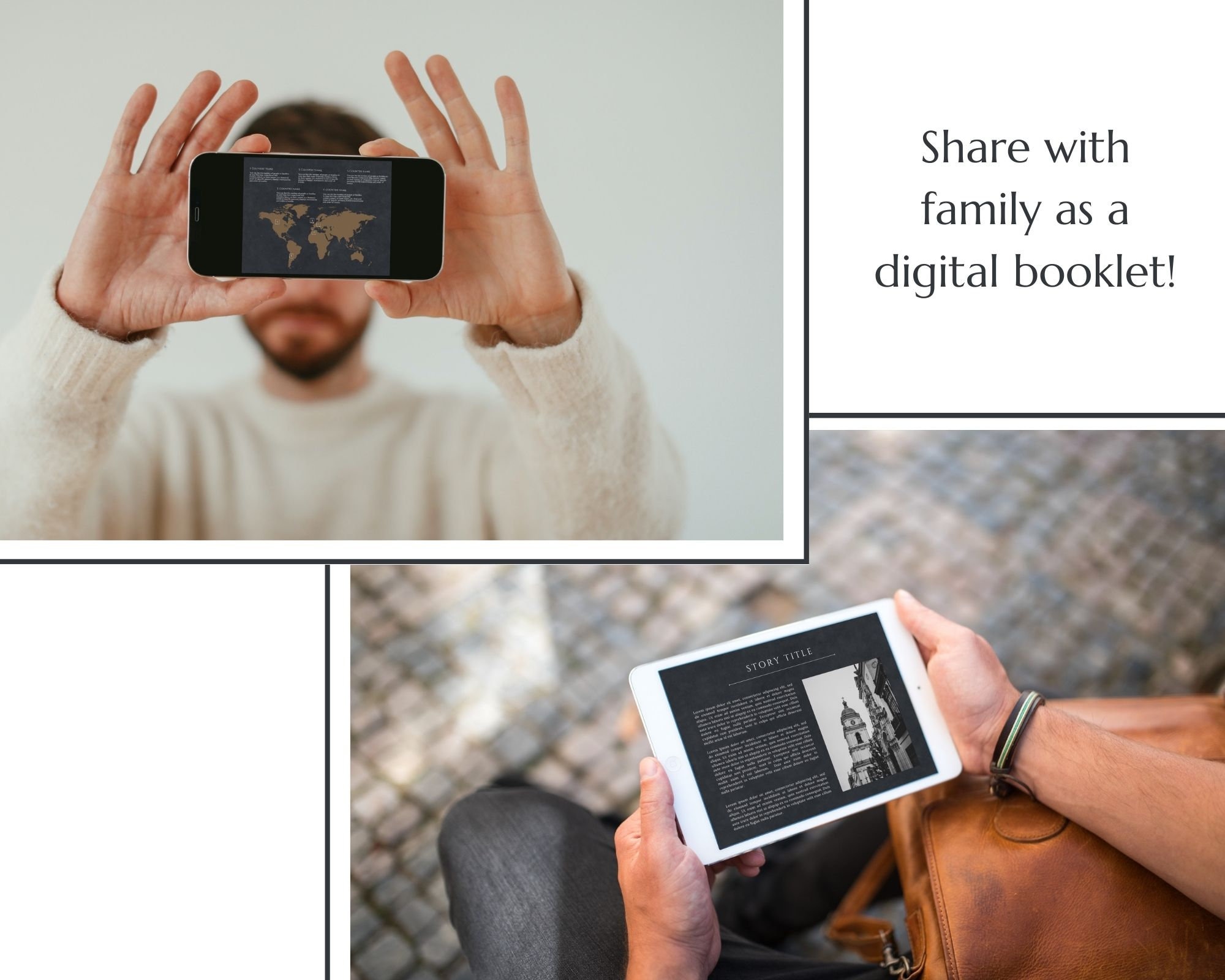 Ancestry Book Template Genealogy Gift Instant Download Family History ...